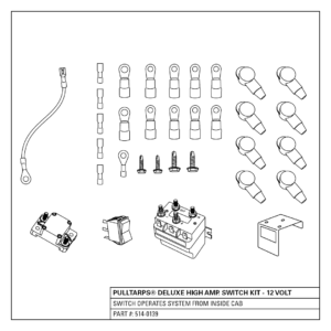 Deluxe High Amperage Switch Kit 12 Volt - Pulltarps Mfg