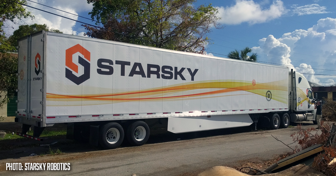 Autonomous Truck: Starsky Self-Driving Truck Unmanned - Pulltarps
