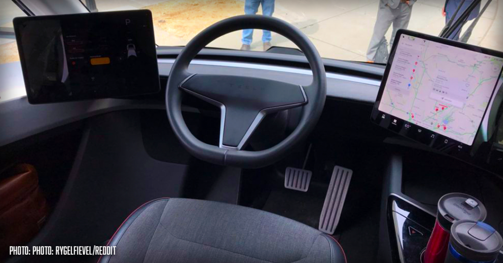 Tesla Semi Pictures of Cockpit Interior - Pulltarps