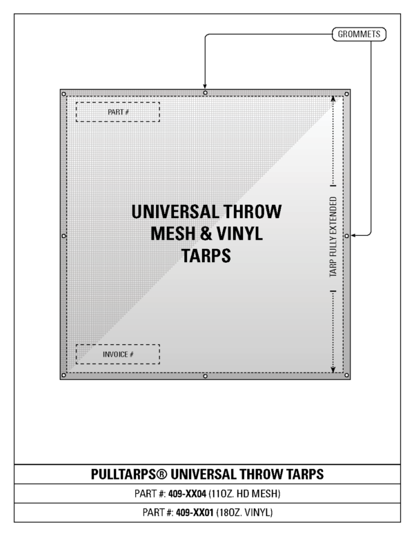 Build A Tarp - Replacement Tarp Options - Pulltarps Mfg