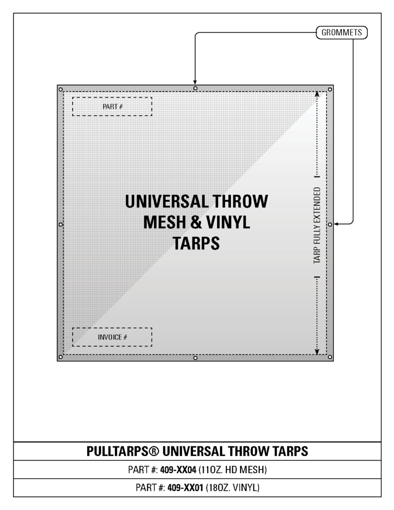 Build A Tarp - Replacement Tarp Options - Pulltarps Mfg